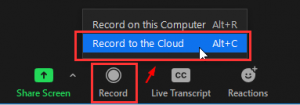 Guide to Cloud Recording for Students – IT@JH University Information ...